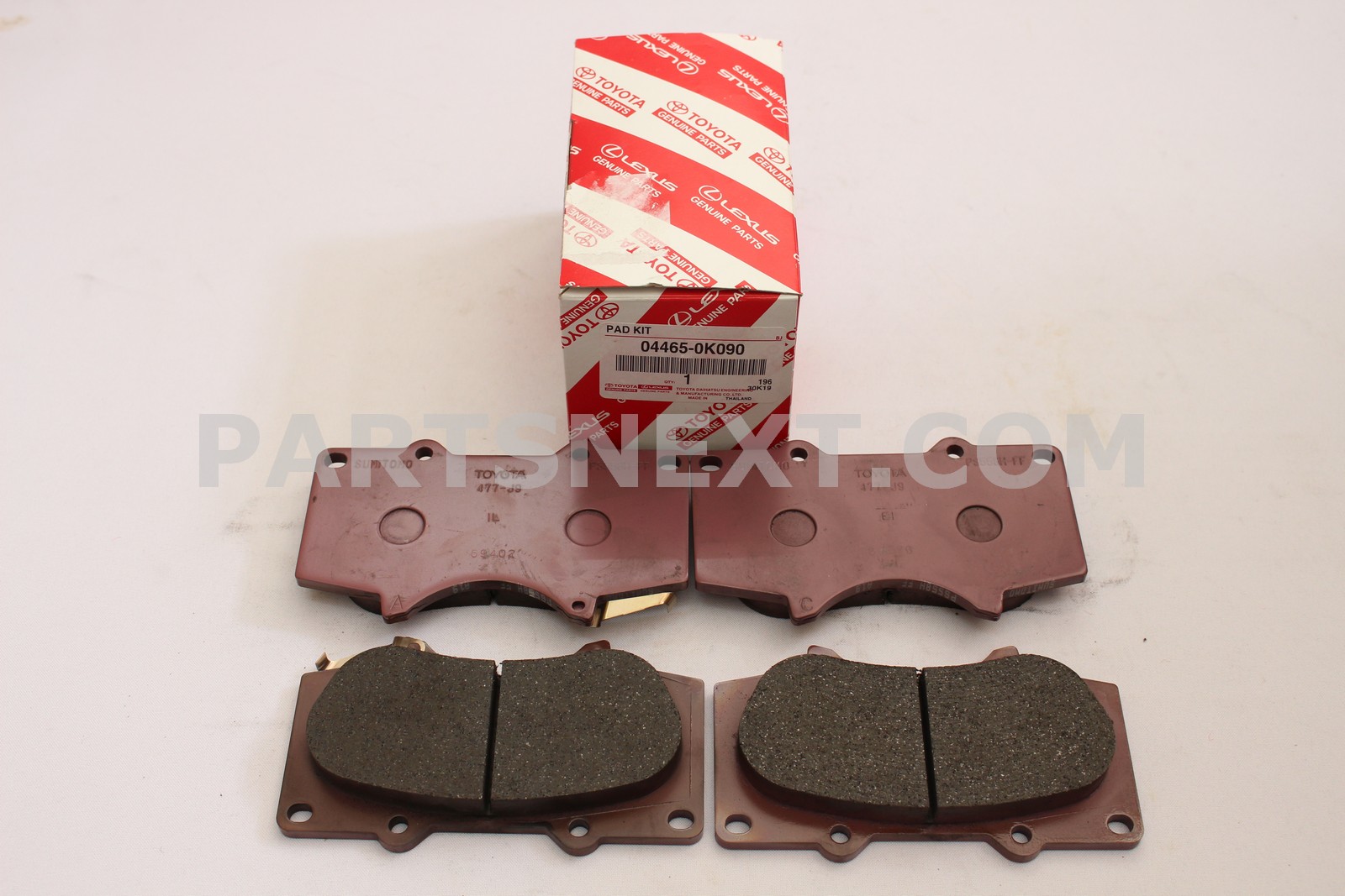 Toyota :: 04465-0K090 PAD KIT, DISC BRAKE, FRONT