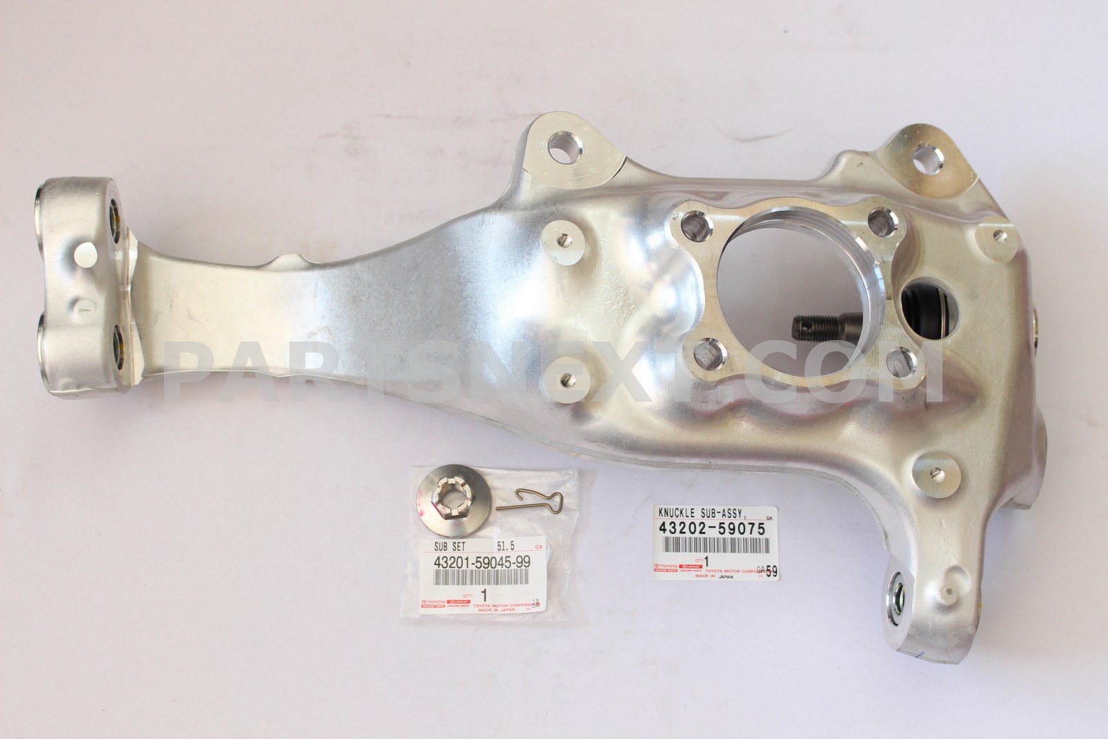Toyota :: 43202-59075 KNUCKLE, STEERING, LH