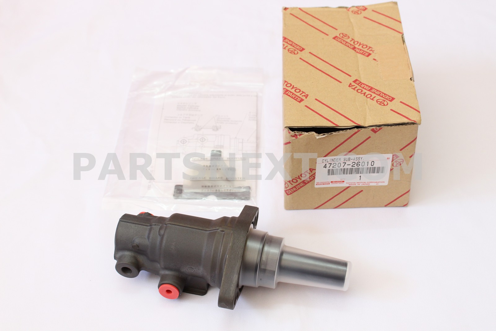 Toyota :: 47207-26010 CYLINDER SUB-ASSY, BRAKE MASTER LESS RESERVOIR TANK