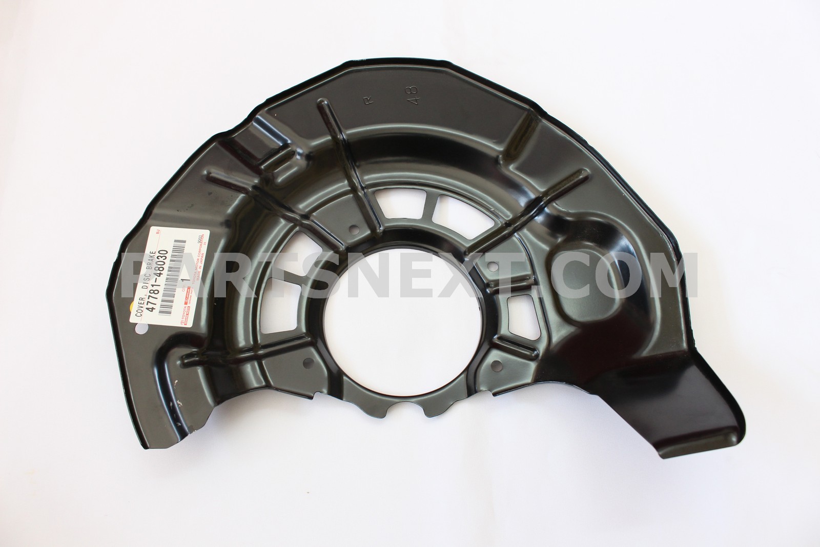 Toyota :: 47781-48030 COVER, DISC BRAKE DUST, FRONT RH