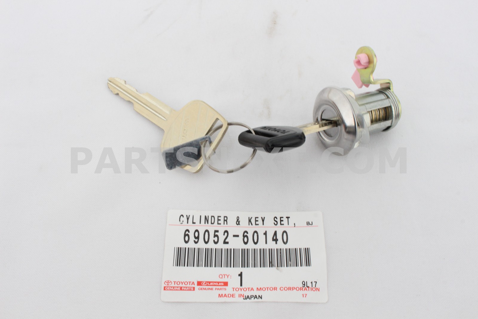 Toyota :: 69052-60140 CYLINDER & KEY SET, BACK DOOR LOCK