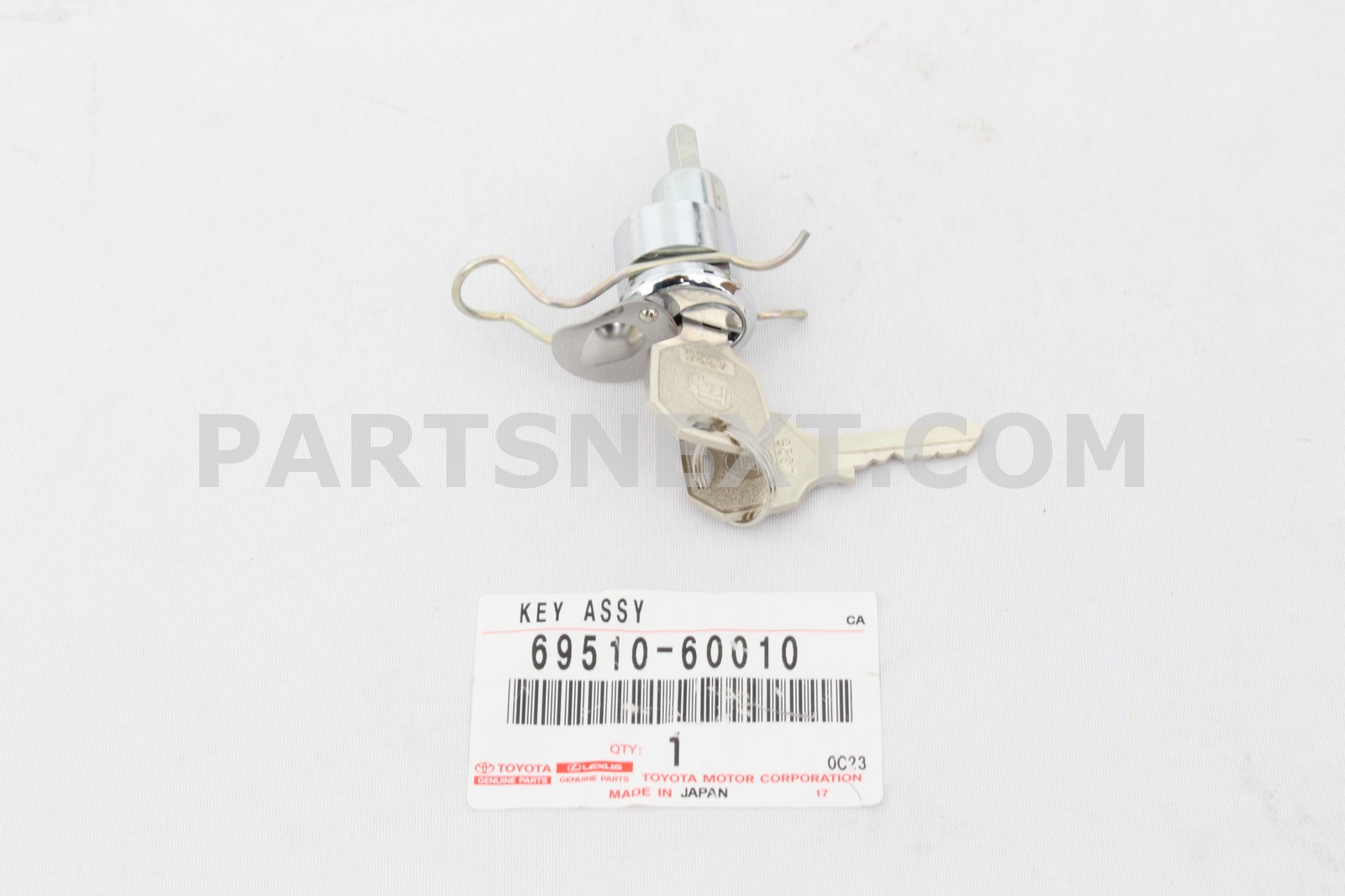 Toyota :: 69510-60010 CYLINDER & KEY SET, BACK DOOR LOCK, RH/LH