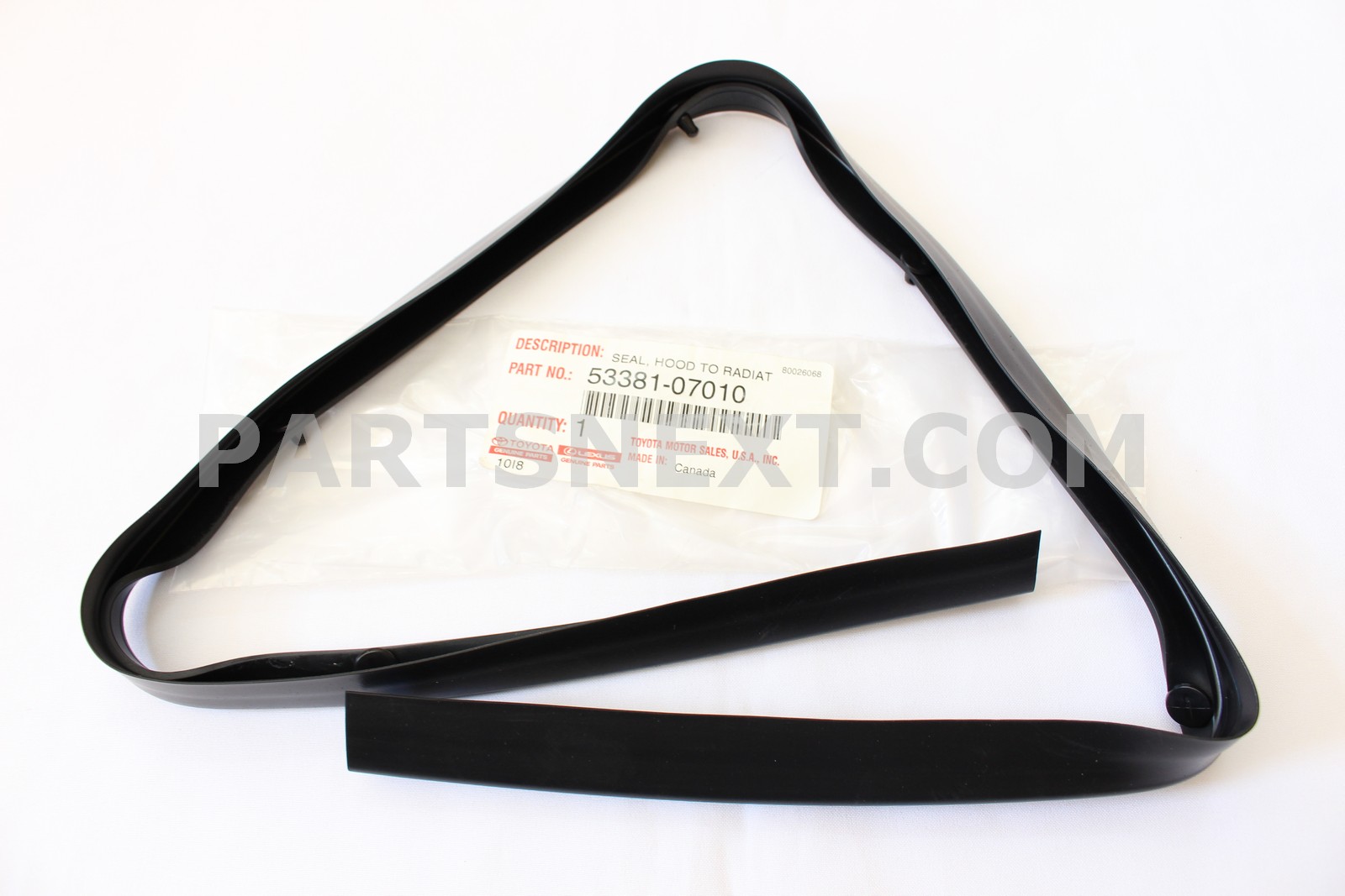 Toyota :: 53381-07010 SEAL, HOOD TO RADIATOR SUPPORT