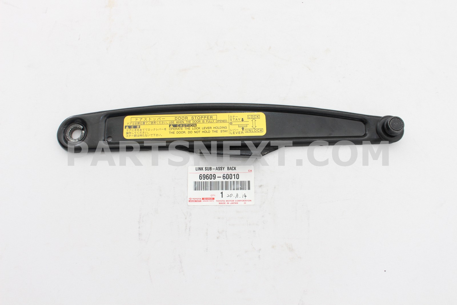 Toyota :: 69609-60010 LINK SUB-ASSY, BACK DOOR, LOWER