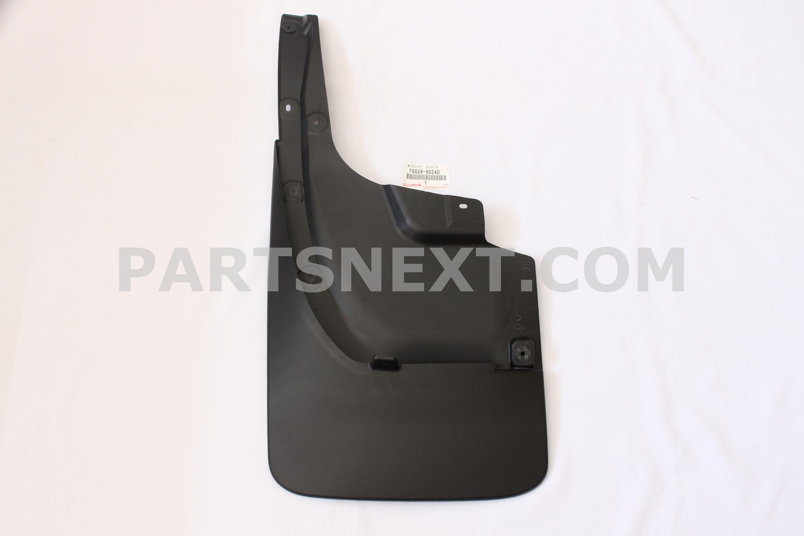 Toyota :: 76626-60240 MUDGUARD, QUARTER PANEL, REAR LH