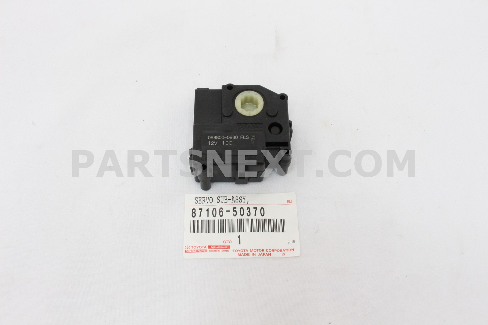 Toyota :: 87106-50370 DAMPER SERVO SUB-ASSY, AIR CONDITIONER RADIATOR, NO.1