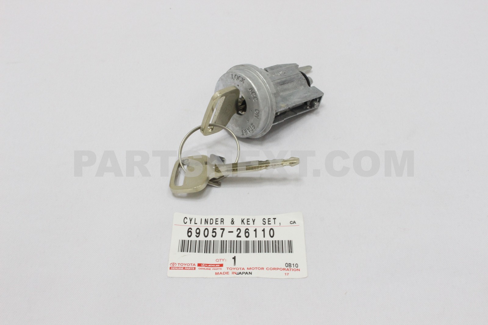 Toyota :: 69057-26110 CYLINDER & KEY SET, IGNITION SWITCH LOCK