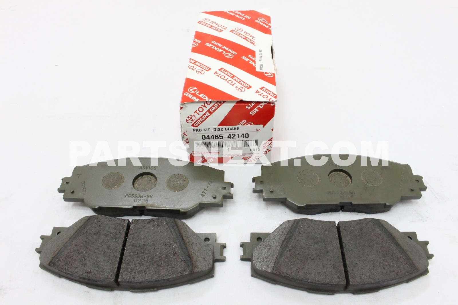 Toyota :: 04465-42140 PAD KIT, DISC BRAKE, FRONT