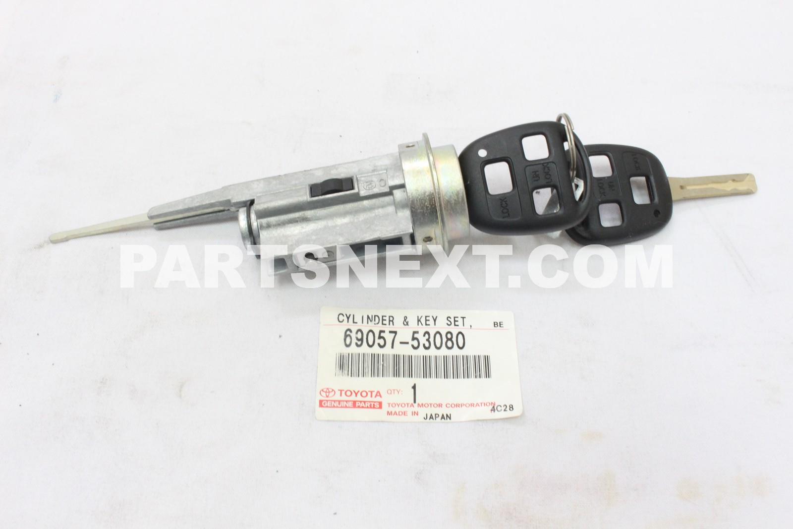 Toyota :: 69057-53080 CYLINDER & KEY SET, IGNITION SWITCH LOCK