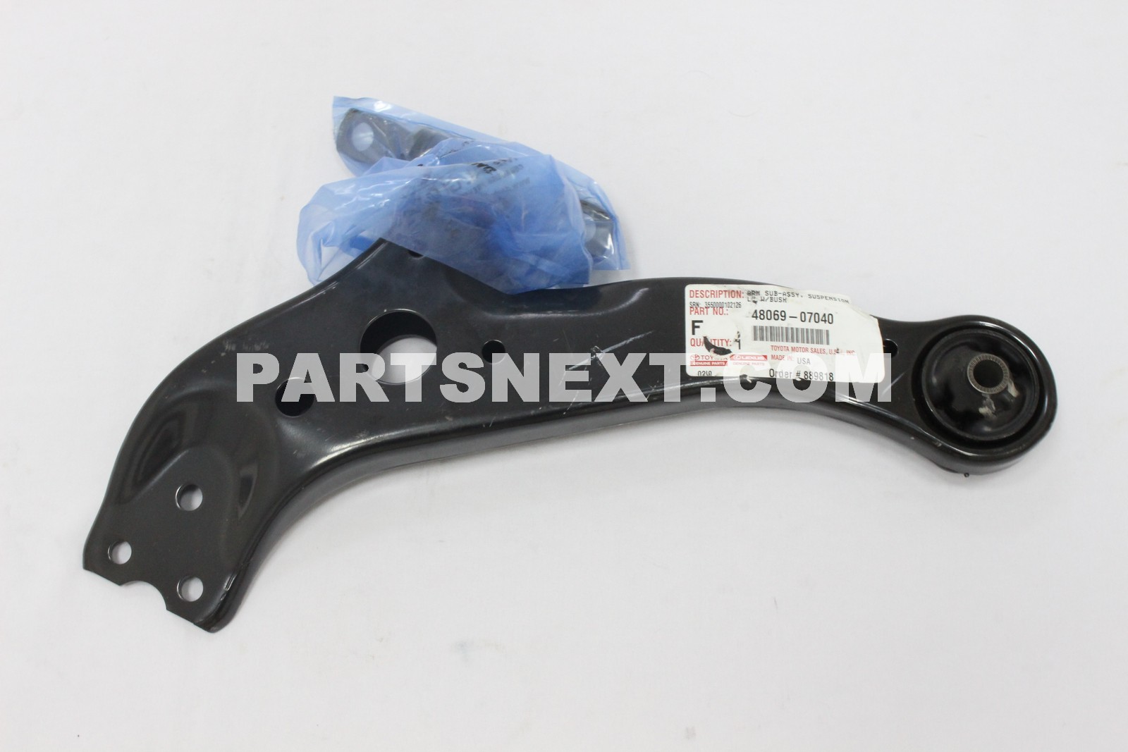 Toyota :: 48069-07040 ARM SUB-ASSY, FRONT SUSPENSION, LOWER NO.1 LH