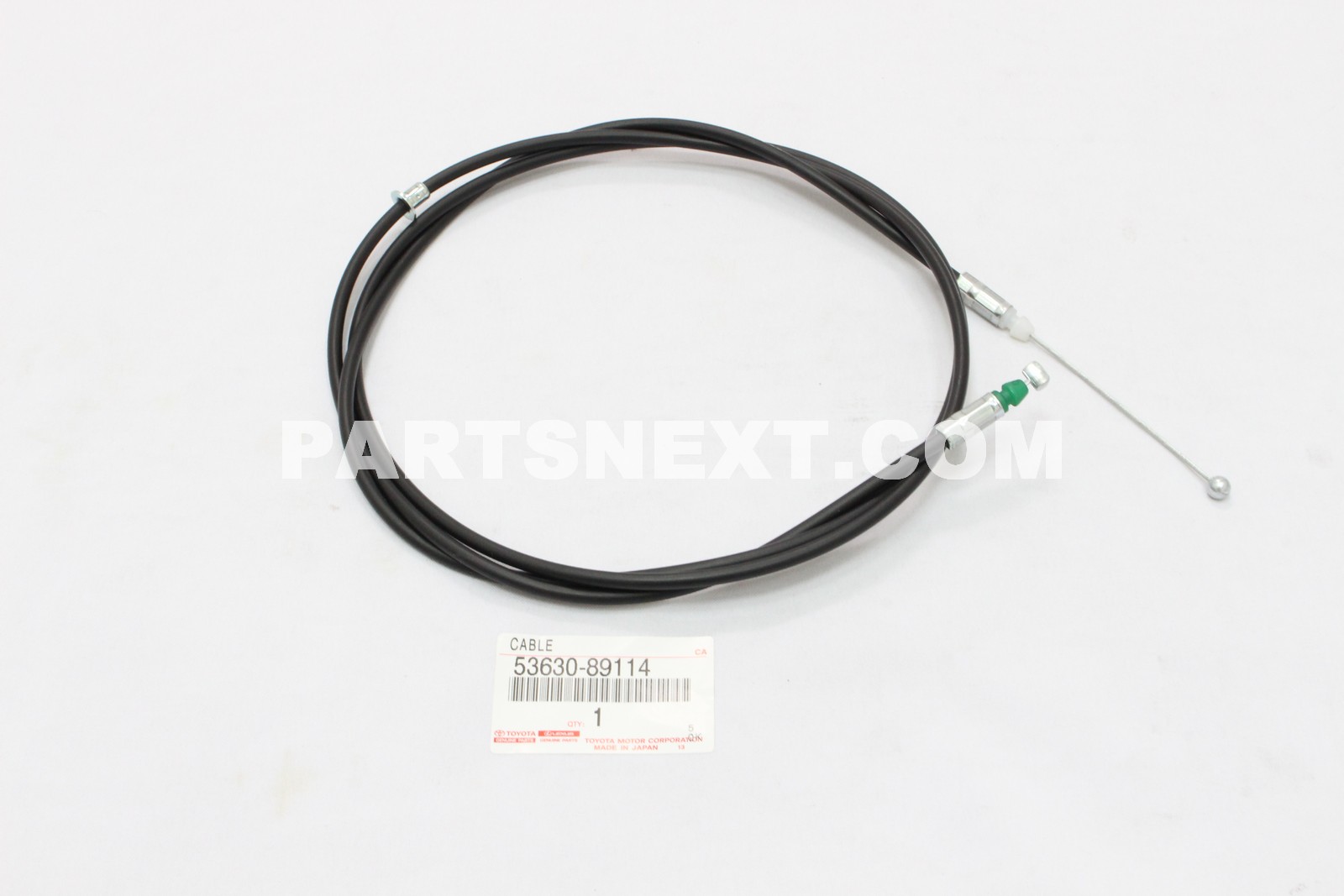 Toyota :: 53630-89114 CABLE ASSY, HOOD LOCK CONTROL