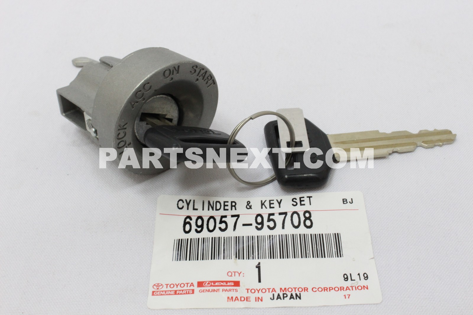 Toyota :: 69057-95708 CYLINDER & KEY SET, IGNITION SWITCH LOCK