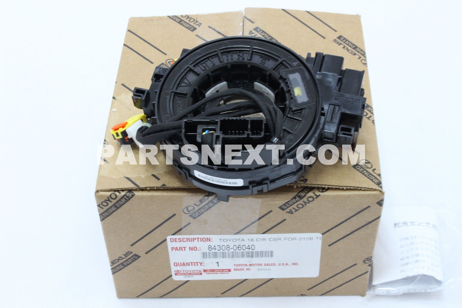 Toyota :: 84308-06040 CABLE SET, SPIRAL