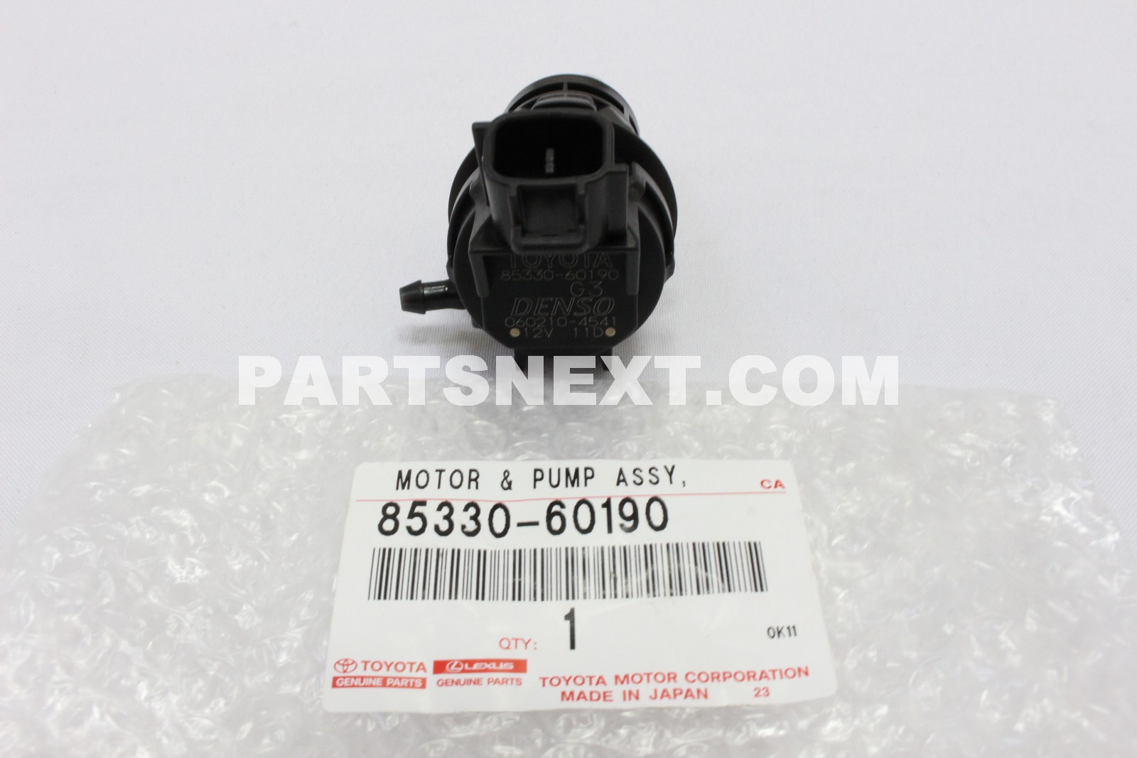 Toyota :: 85330-60190 MOTOR & PUMP ASSY, WASHER