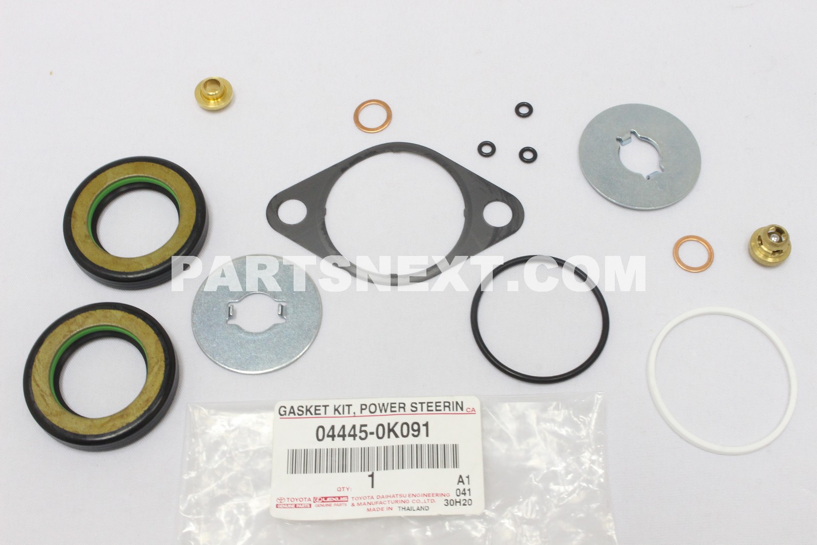 Toyota :: 04445-0K091 GASKET KIT, POWER STEERING GEAR(FOR RACK & PINION)