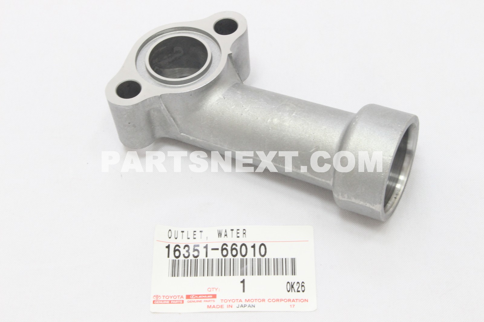 Toyota :: 16351-66010 OUTLET, WATER BY-PASS