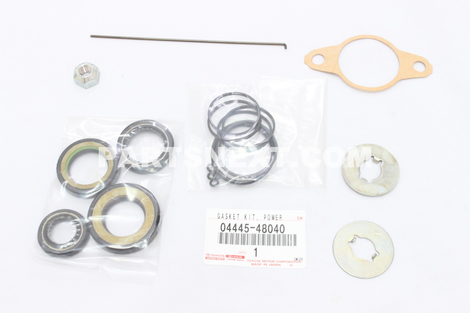 Toyota :: 04445-48040 GASKET KIT, POWER STEERING GEAR(FOR RACK & PINION)