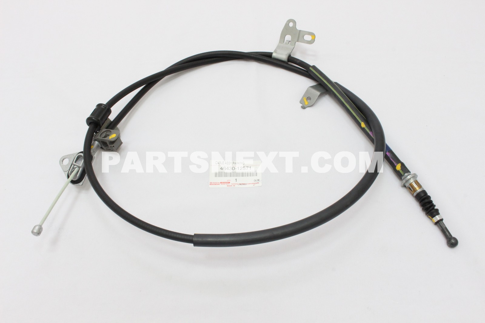 Toyota :: 46430-12571 CABLE ASSY, PARKING BRAKE, NO.3