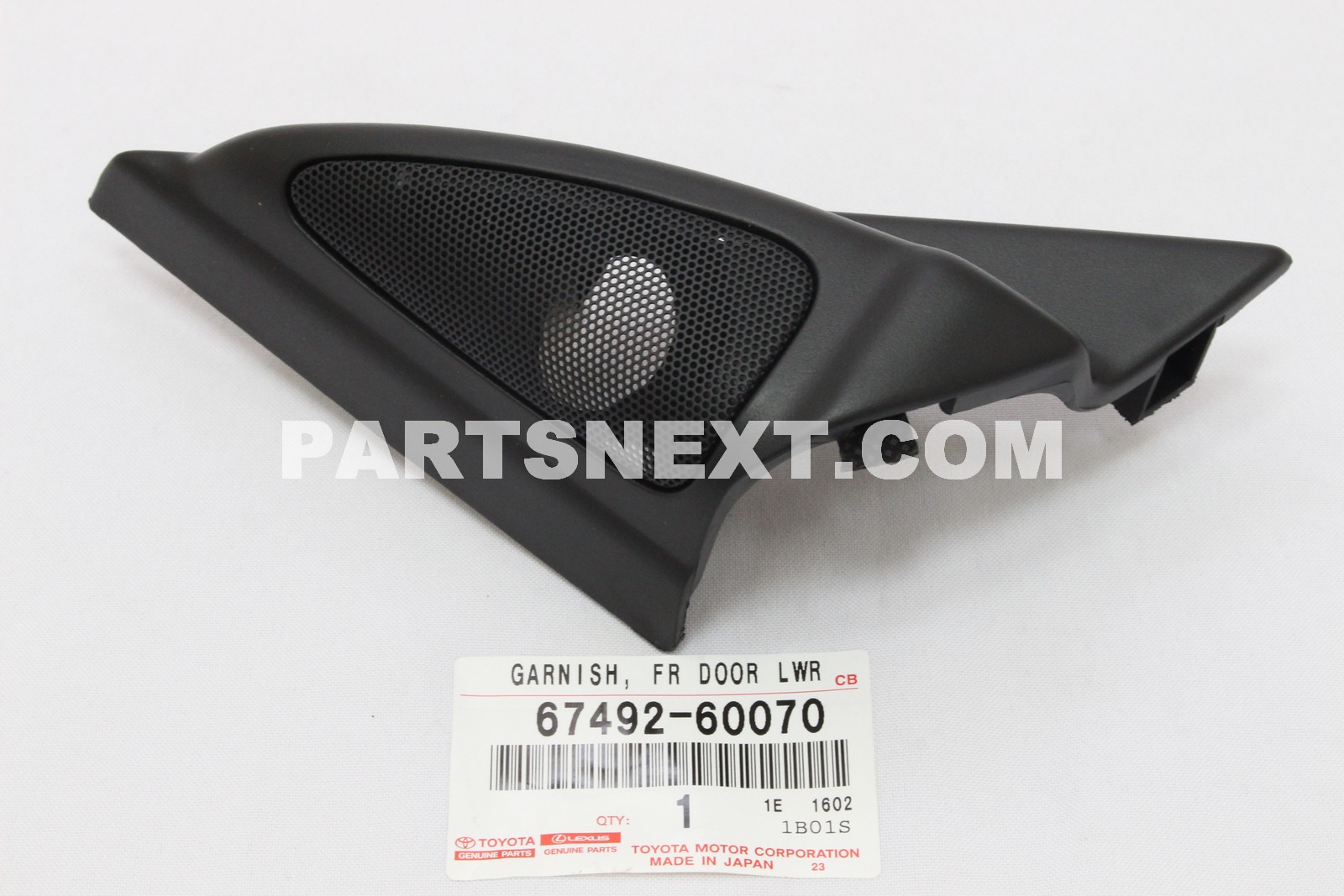 Toyota :: 67492-60070 GARNISH, FRONT DOOR LOWER FRAME BRACKET, LH