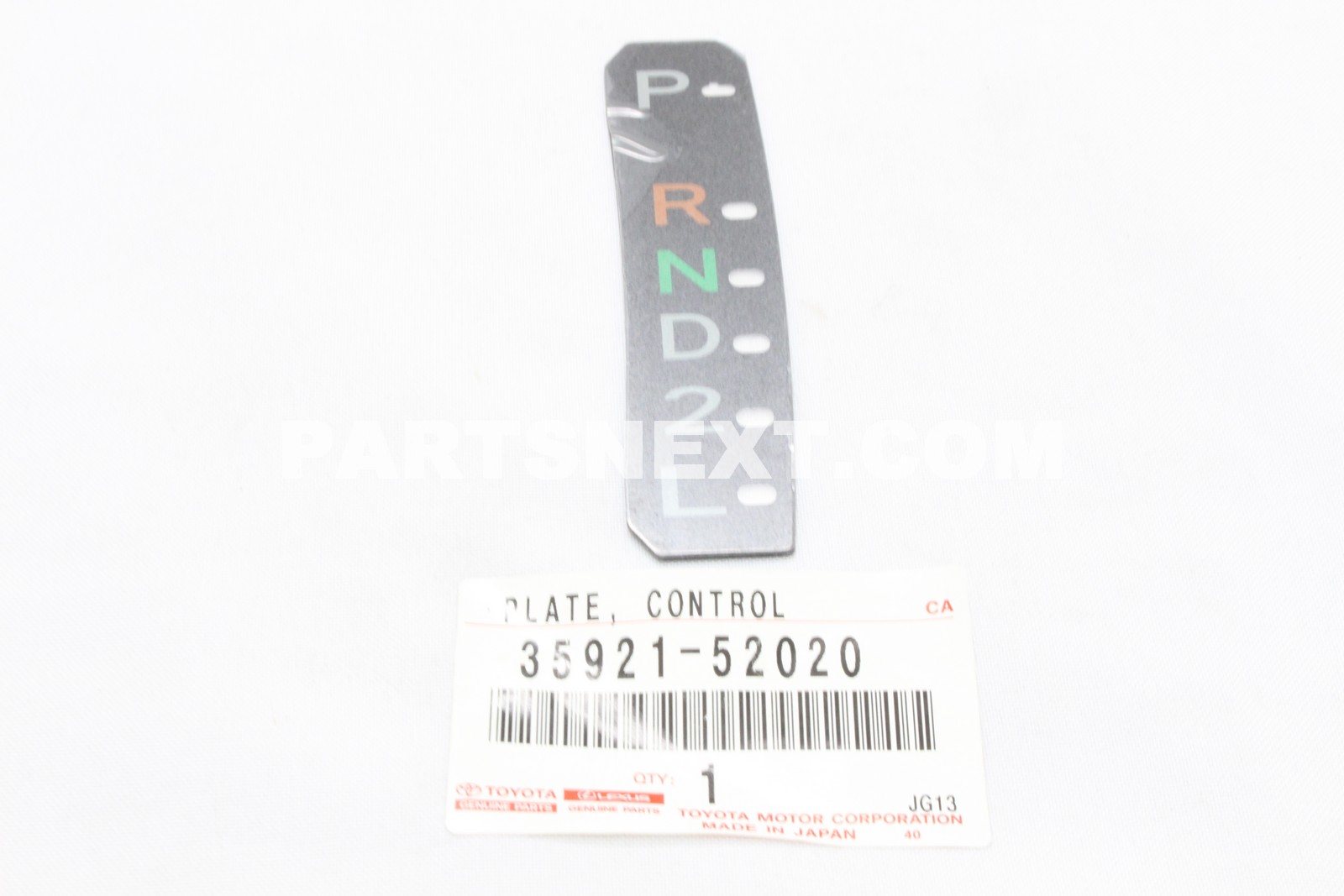 Toyota :: 35921-52020 PLATE, CONTROL POSITION INDICATOR