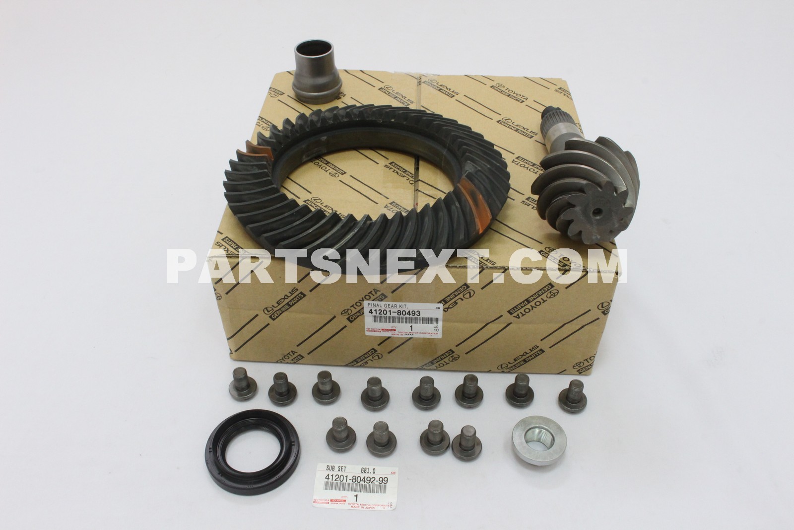 Toyota :: 41201-80493 FINAL GEAR KIT, DIFFERENTIAL, REAR