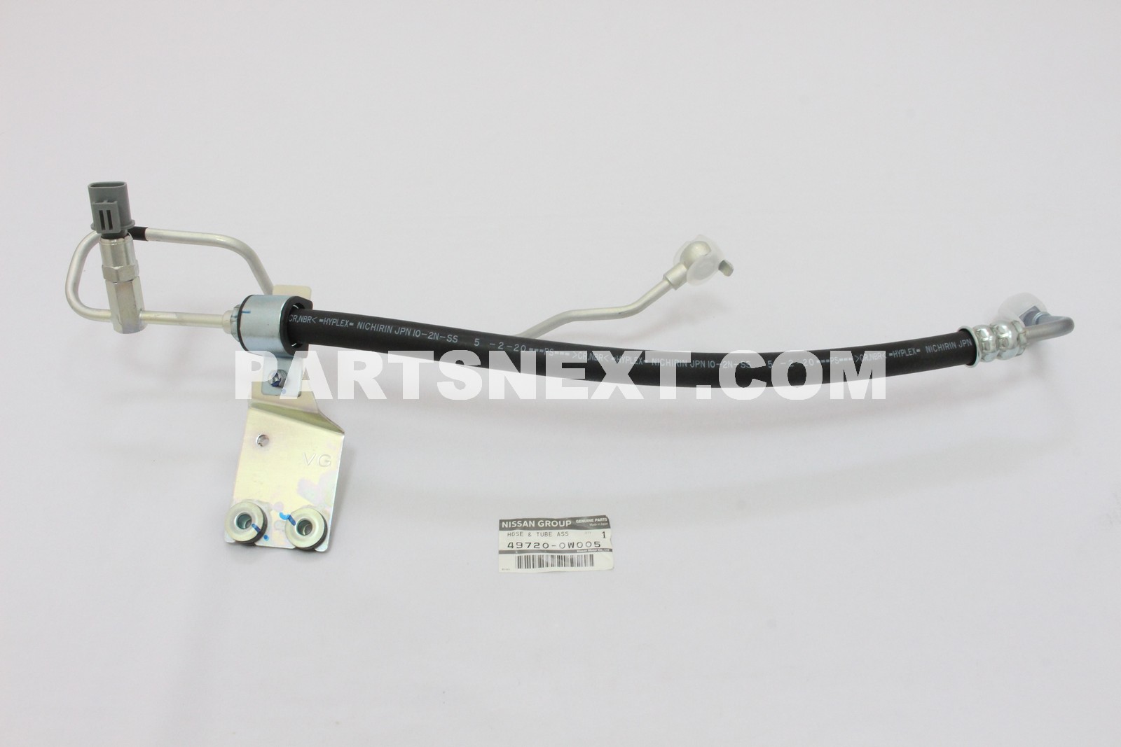 Nissan :: 49720-0W005 HOSE & TUBE ASSY-PRESSURE,POWER STEERING