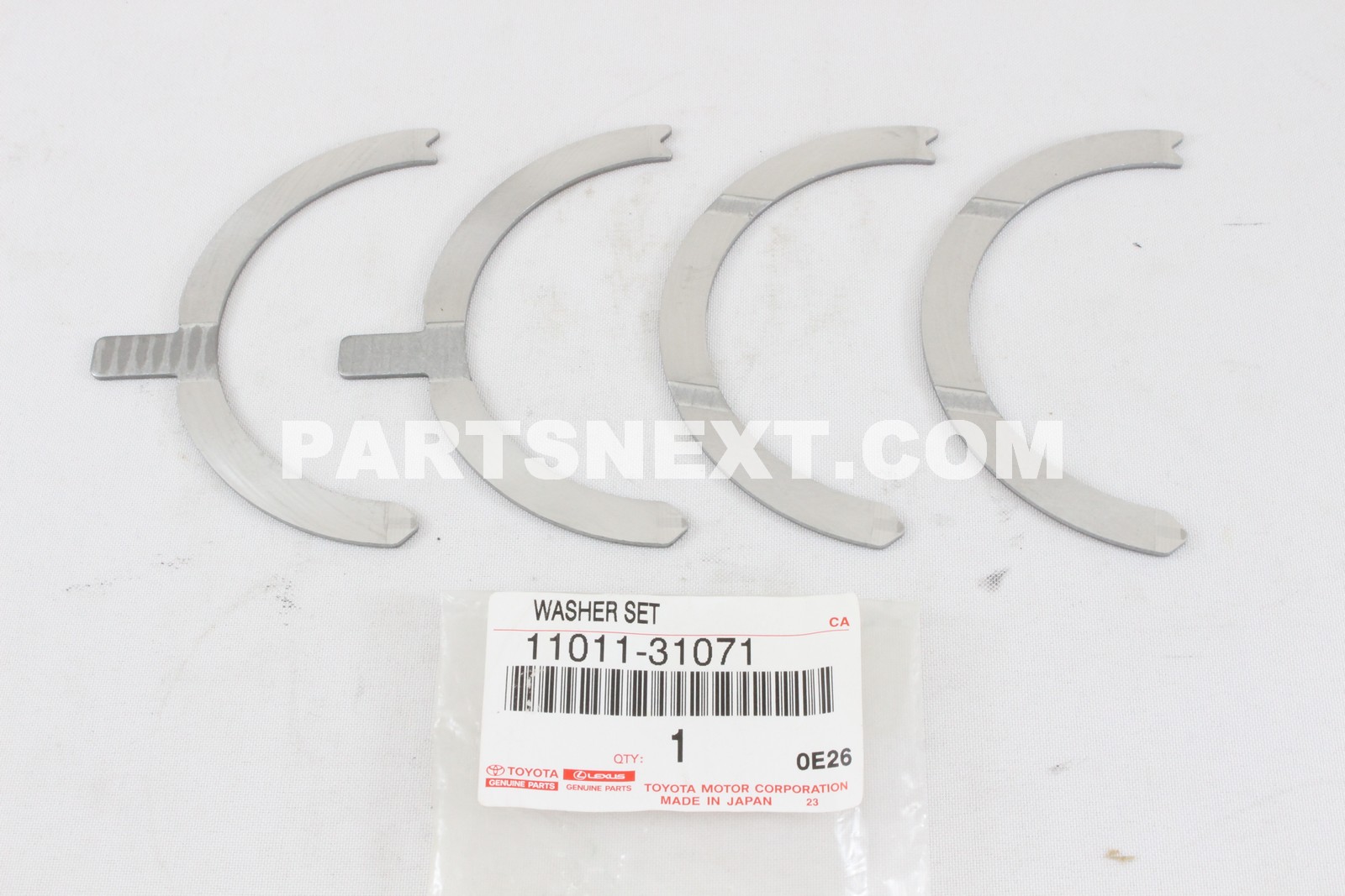 Toyota :: 11011-31071 WASHER SET, CRANKSHAFT THRUST