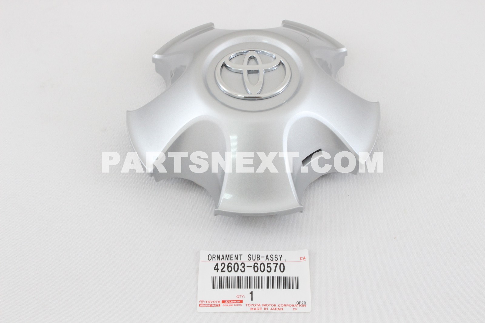 Toyota :: 42603-60570 ORNAMENT SUB-ASSY, WHEEL HUB(FOR FRONT)