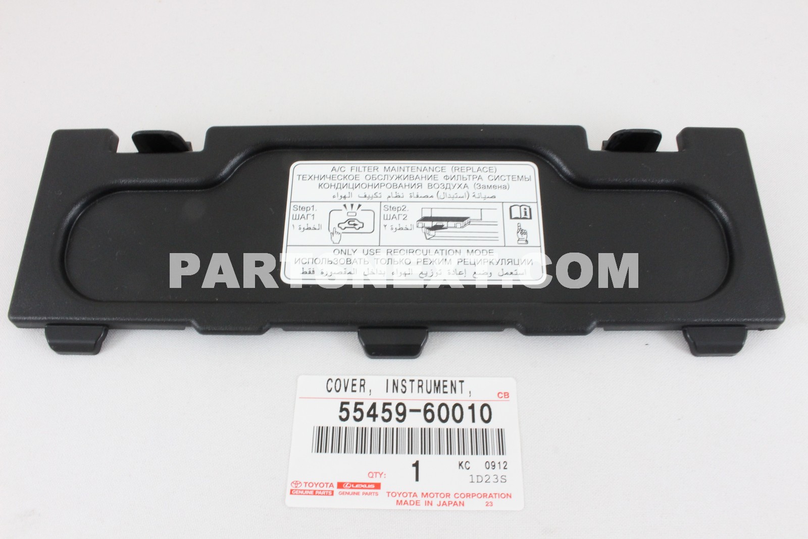 Toyota :: 55459-60010 COVER, INSTRUMENT, LOWER LH