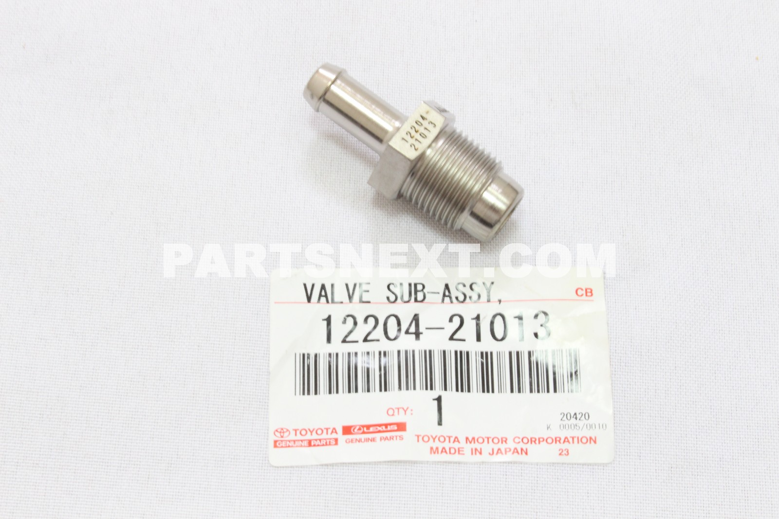 Toyota :: 12204-21013 VALVE SUB-ASSY, VENTILATION