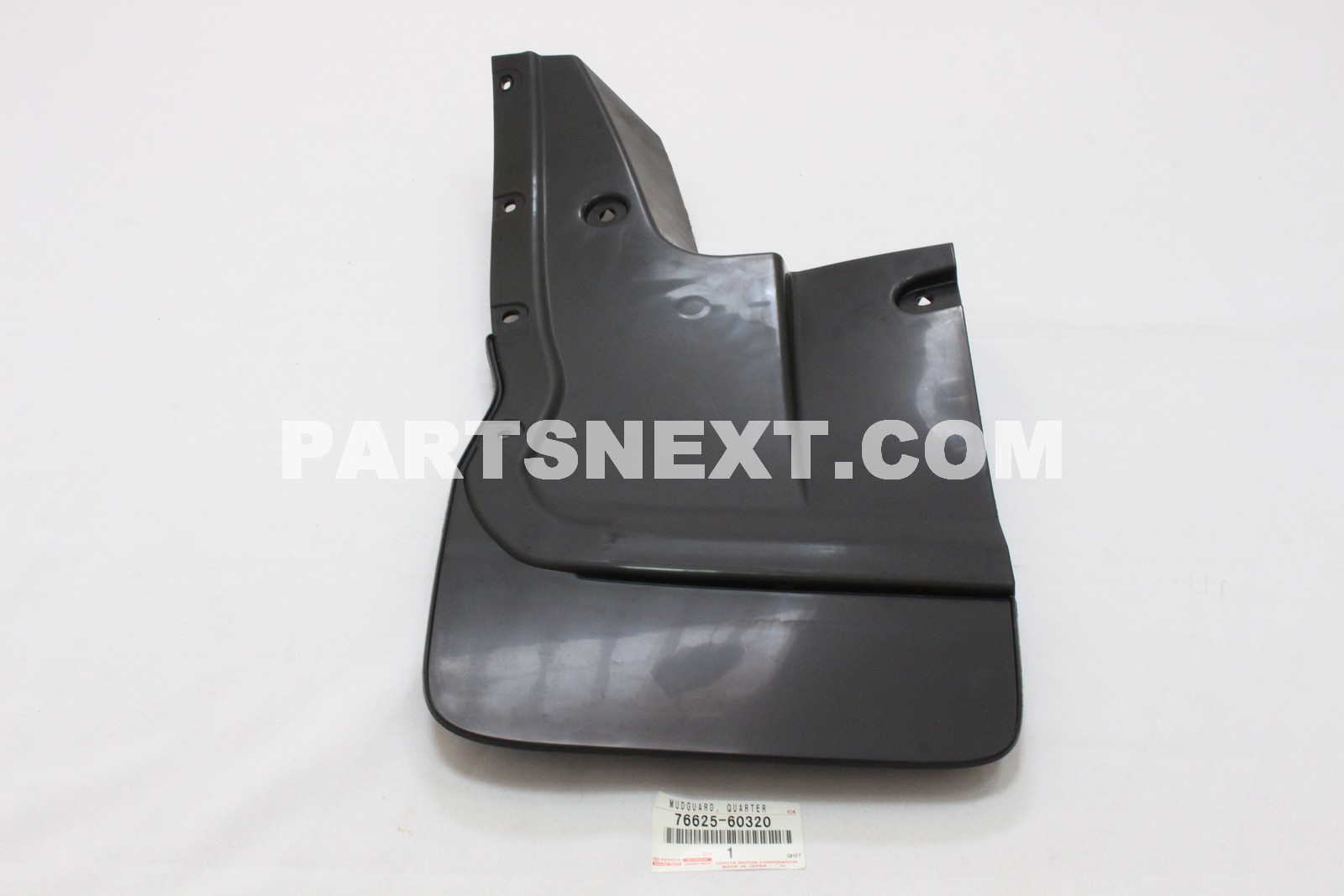 Toyota :: 76625-60320 MUDGUARD, QUARTER PANEL, REAR RH