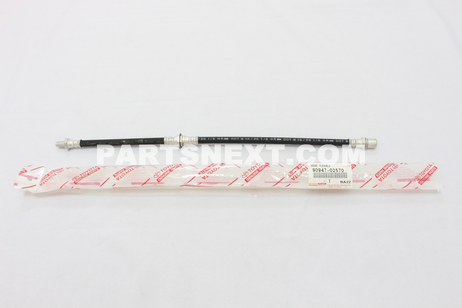 Toyota :: 90947-02570 HOSE, FLEXIBLE, NO.1(FOR FRONT)