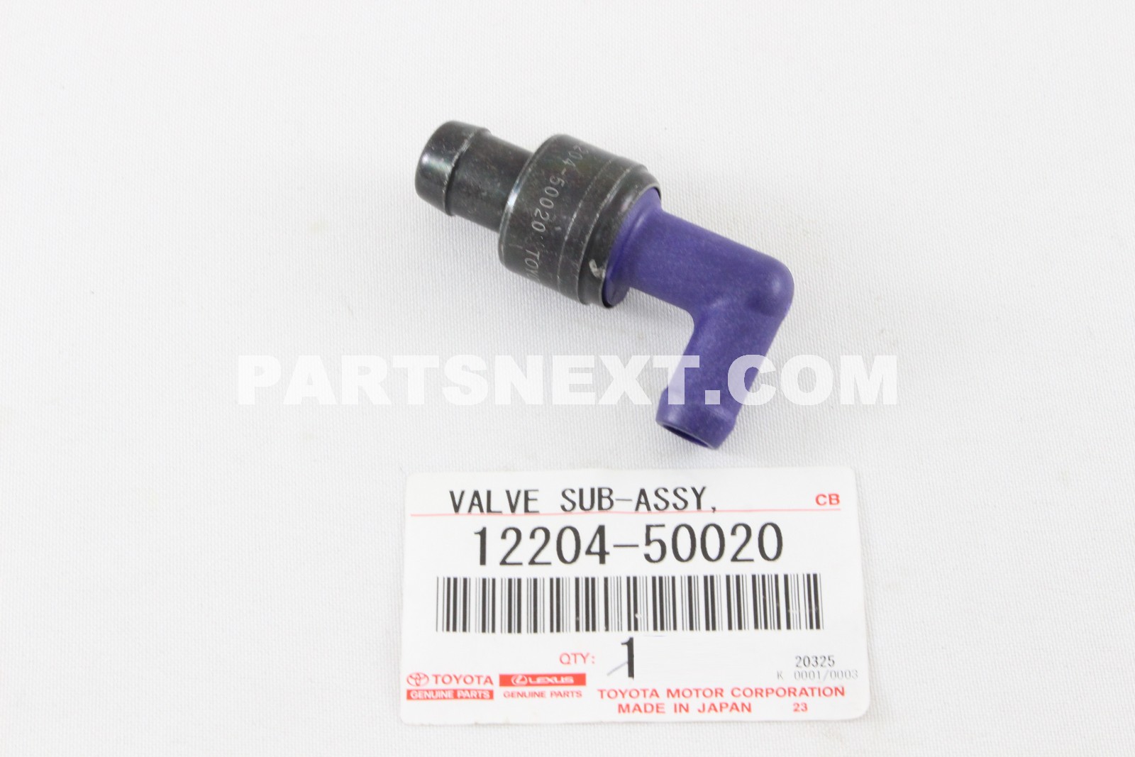 Toyota :: 12204-50020 VALVE SUB-ASSY, VENTILATION