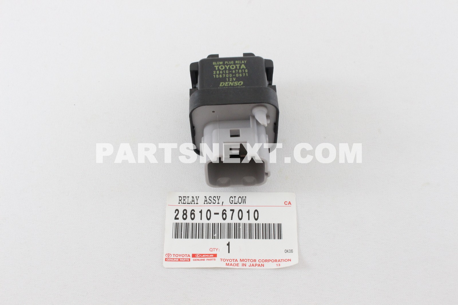 Toyota :: 28610-67010 RELAY ASSY, GLOW PLUG