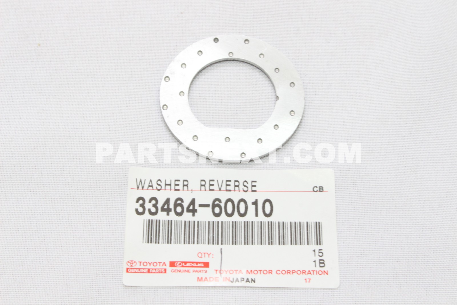 Toyota :: 33464-60010 WASHER, REVERSE IDLER THRUST, NO.2