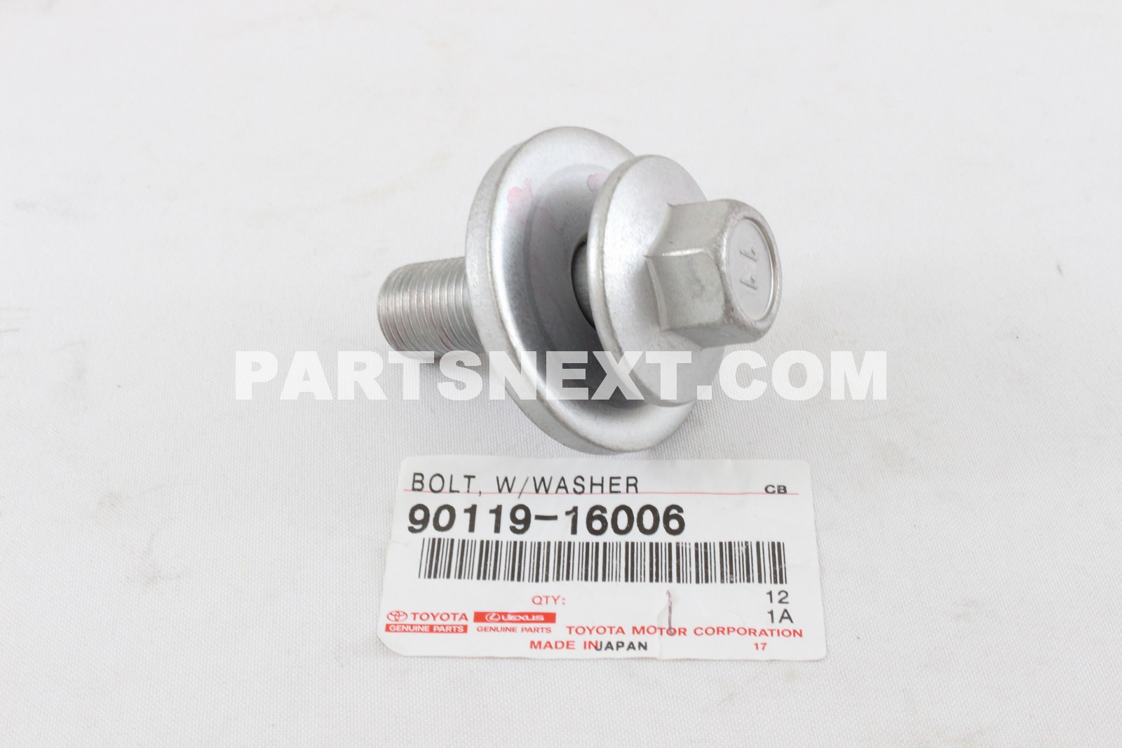 Toyota :: 90119-16006 BOLT(FOR CRANKSHAFT PULLEY SET)