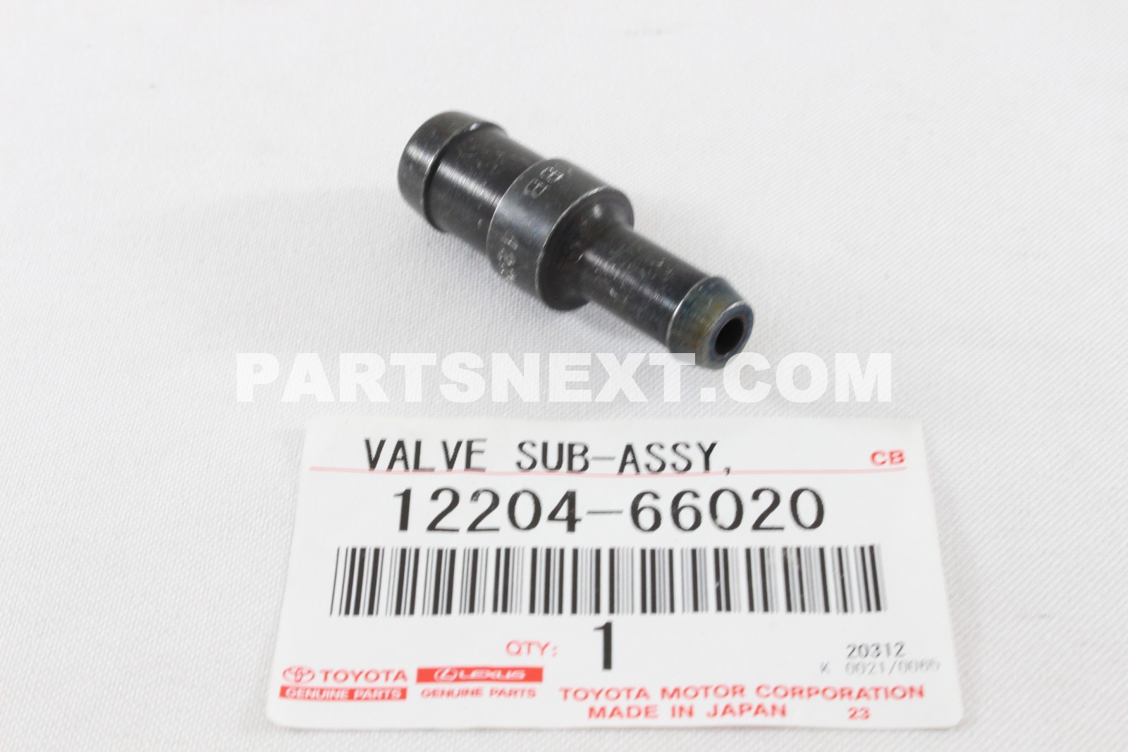 Toyota :: 12204-66020 VALVE SUB-ASSY, VENTILATION