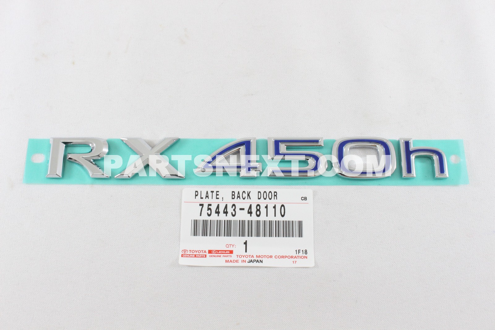 Toyota :: 75443-48110 PLATE, BACK DOOR