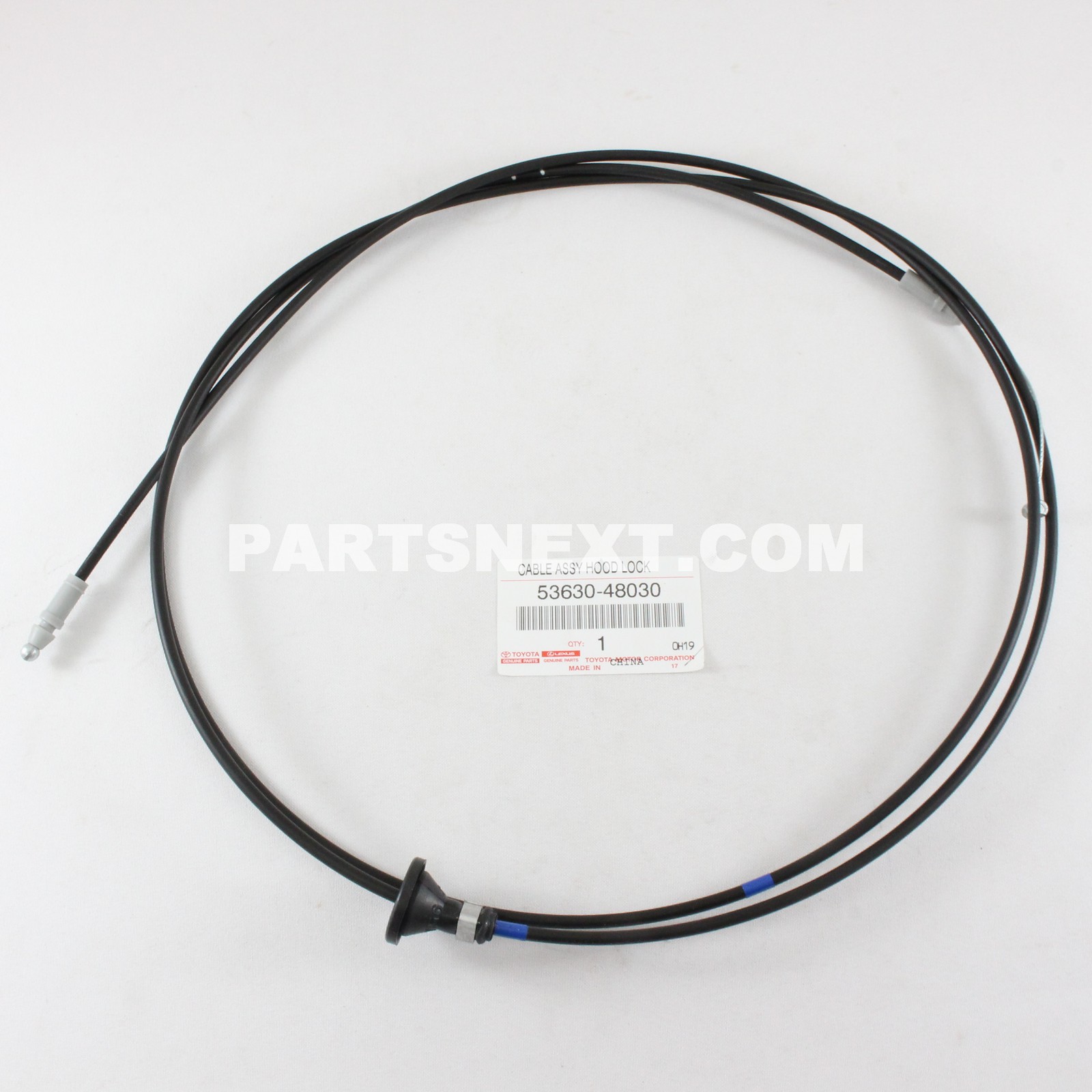 Toyota :: 53630-48030 CABLE ASSY, HOOD LOCK CONTROL