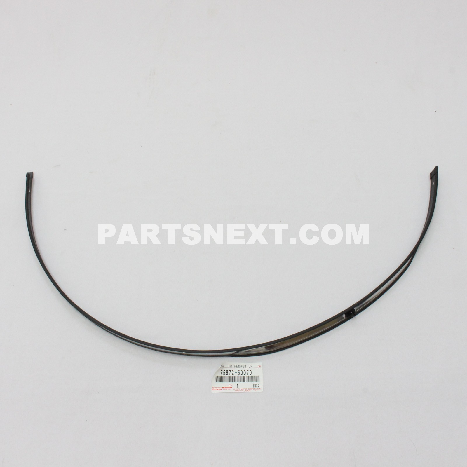 Toyota :: 75872-50070 MOULDING, FRONT FENDER WHEEL OPENING, LH