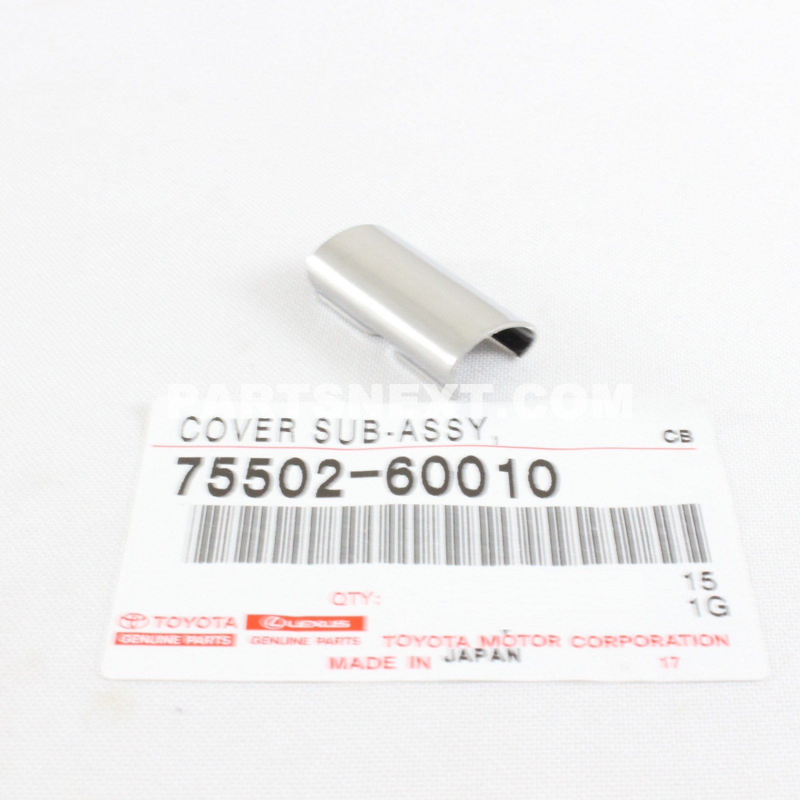 Toyota :: 75502-60010 COVER, ROOF DRIP SIDE FINISH MOULDING JOINT, RH/LH