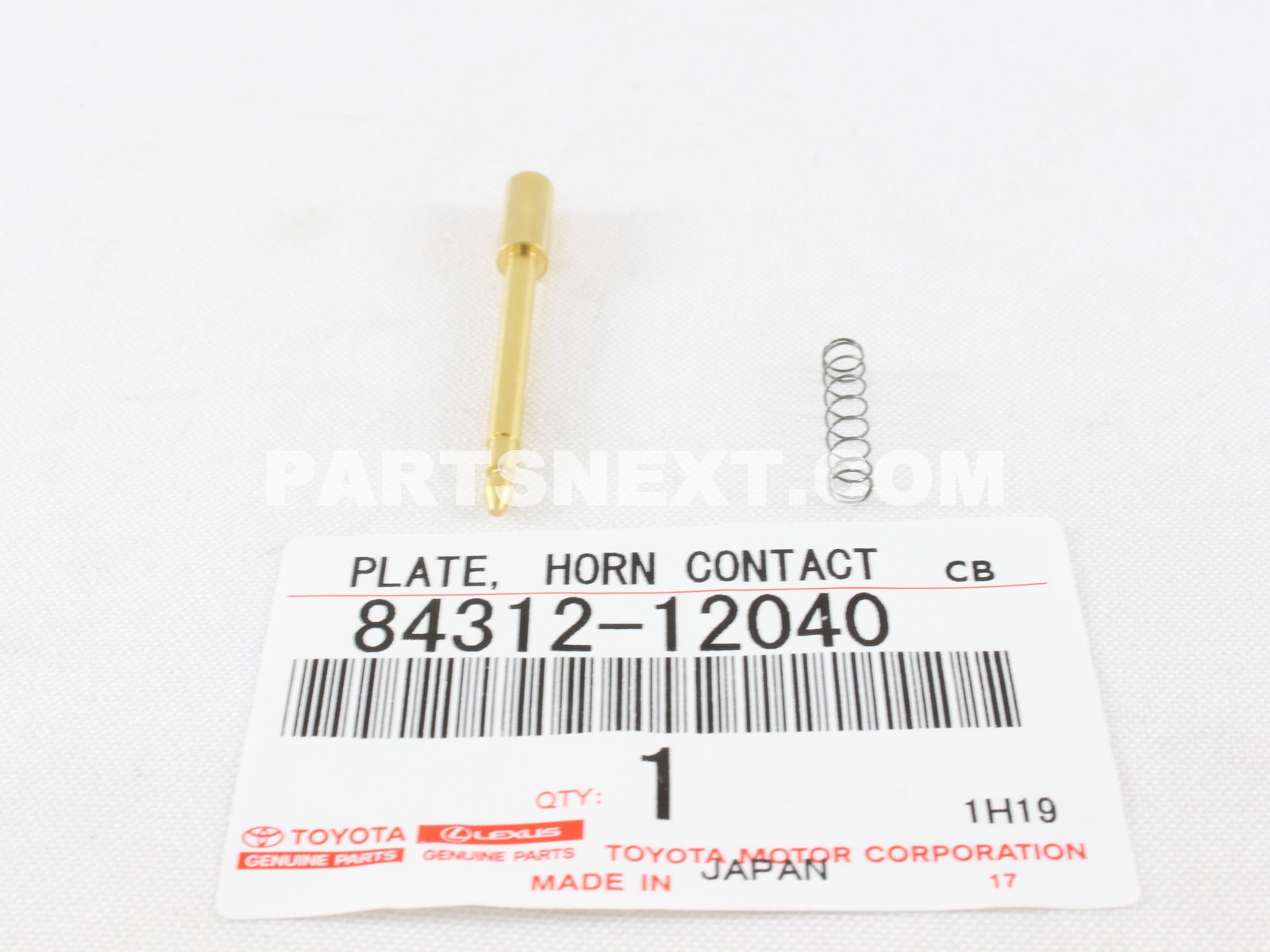 Toyota :: 84312-12040 PLATE, HORN CONTACT