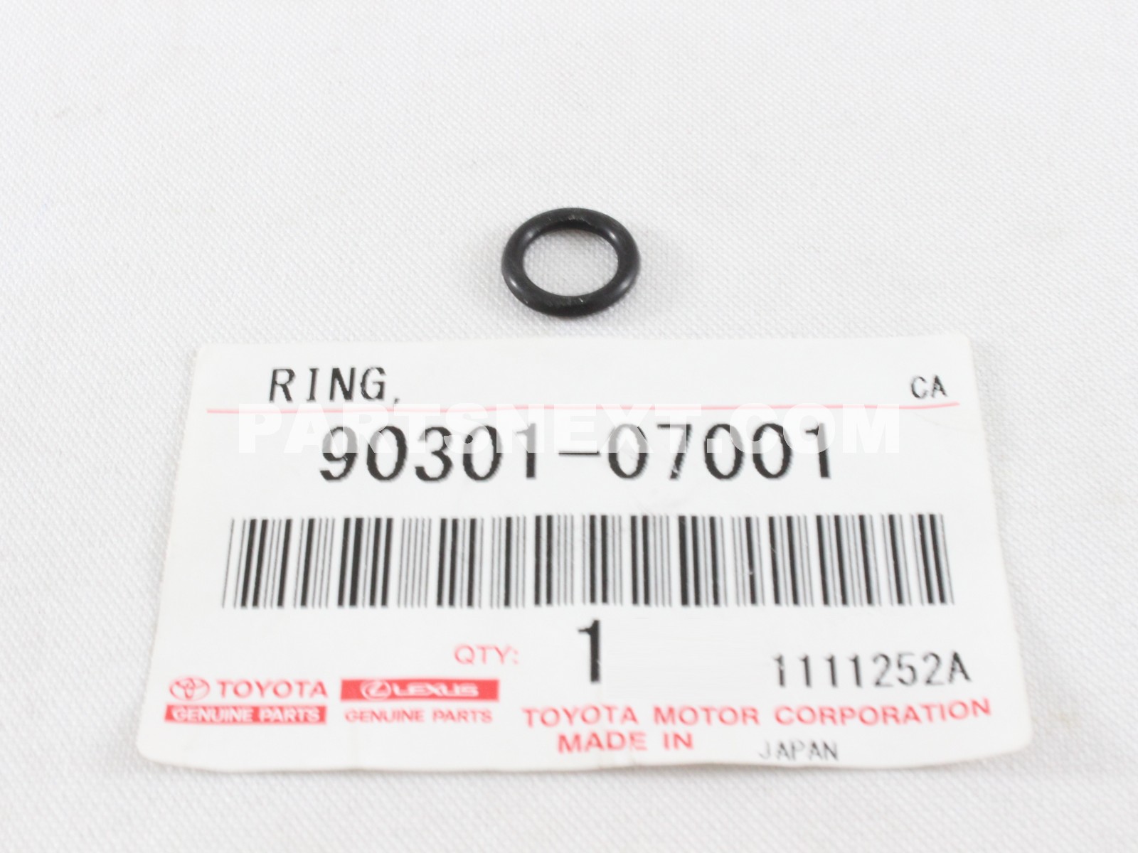 Toyota :: 90301-07001 RING, O(FOR FUEL INJECTOR)