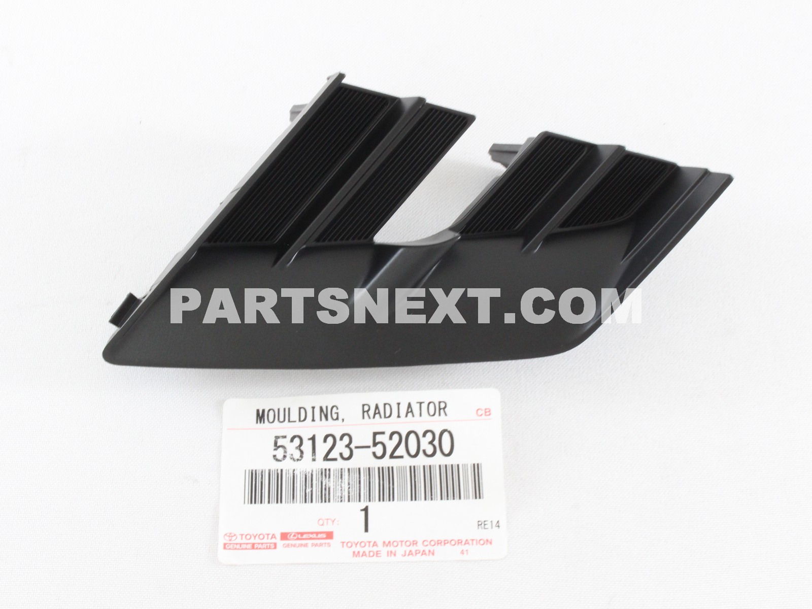 Toyota :: 53123-52030 MOULDING, RADIATOR GRILLE SIDE, RH