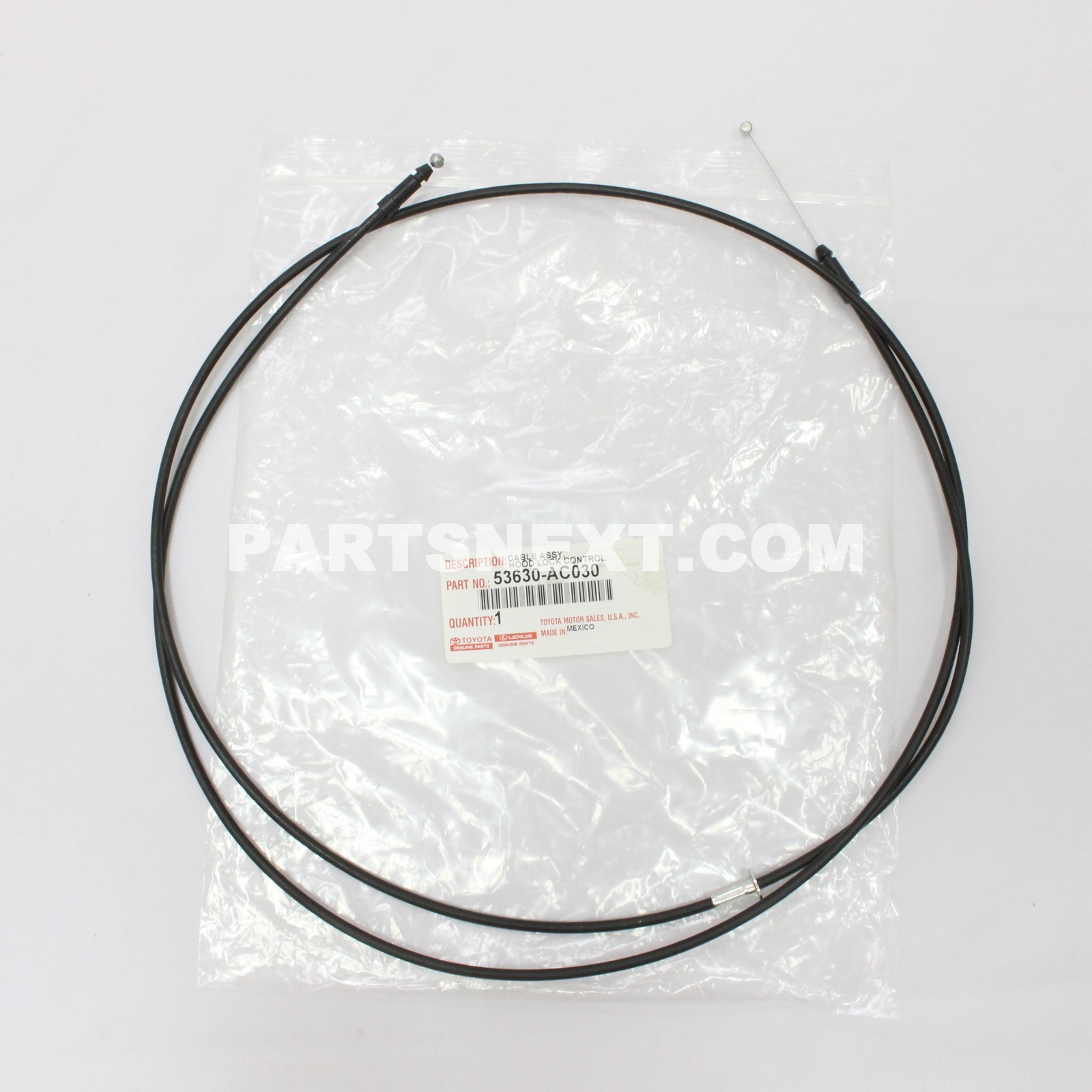 Toyota :: 53630-AC030 CABLE ASSY, HOOD LOCK CONTROL