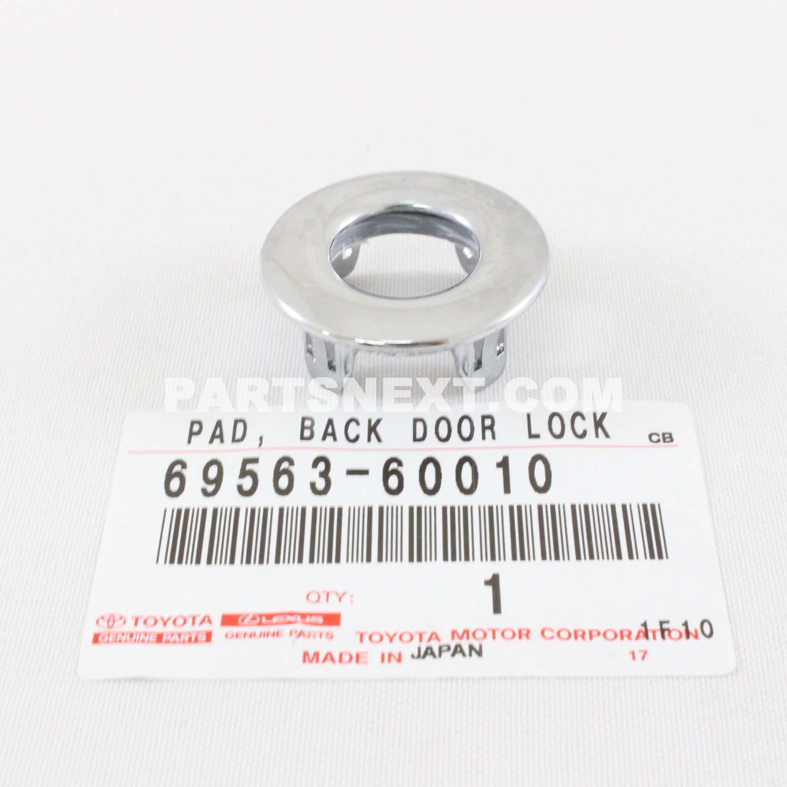 Toyota :: 69563-60010 PAD, BACK DOOR LOCK CYLINDER