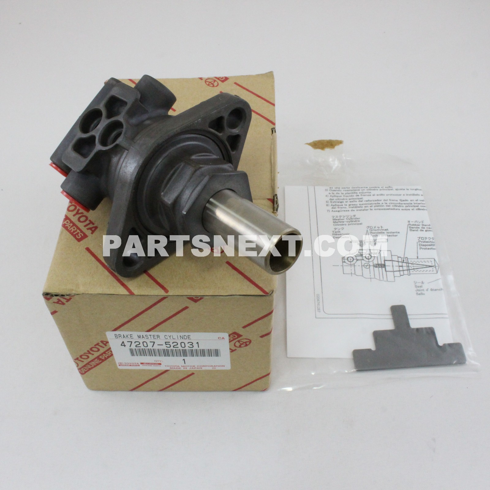 Toyota :: 47207-52031 CYLINDER SUB-ASSY, BRAKE MASTER LESS RESERVOIR TANK