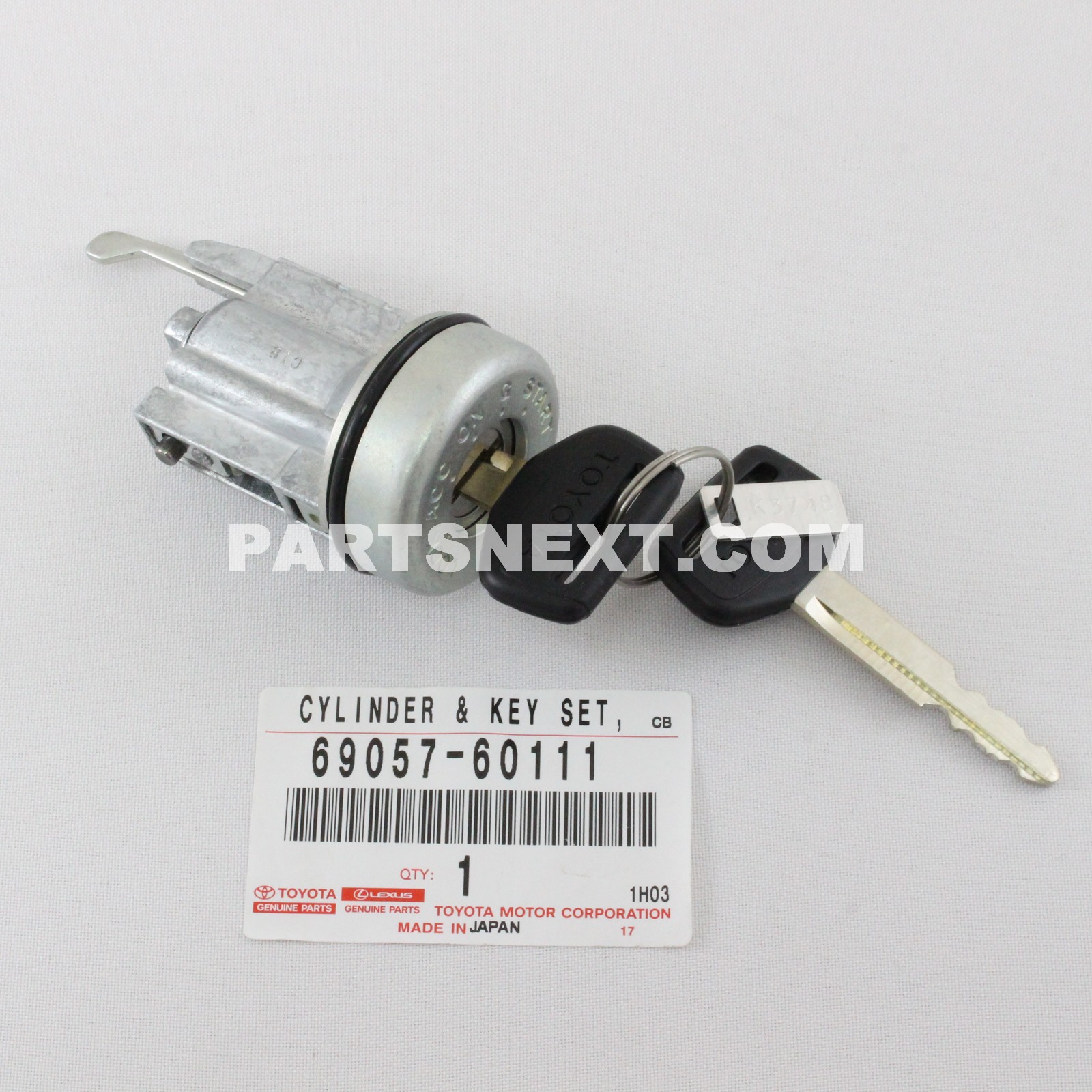 Toyota :: 69057-60111 CYLINDER & KEY SET, IGNITION SWITCH LOCK
