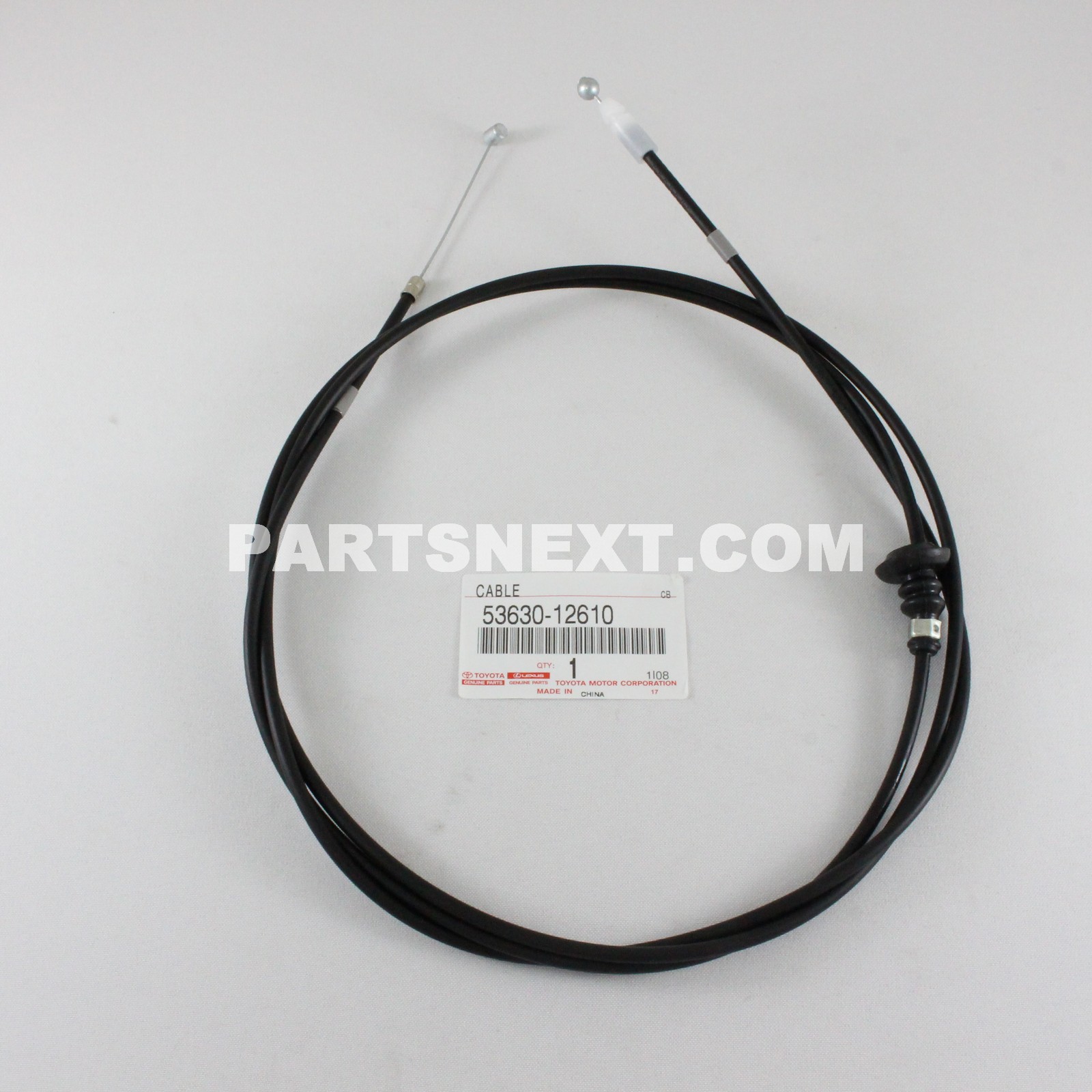 Toyota :: 53630-12610 CABLE ASSY, HOOD LOCK CONTROL