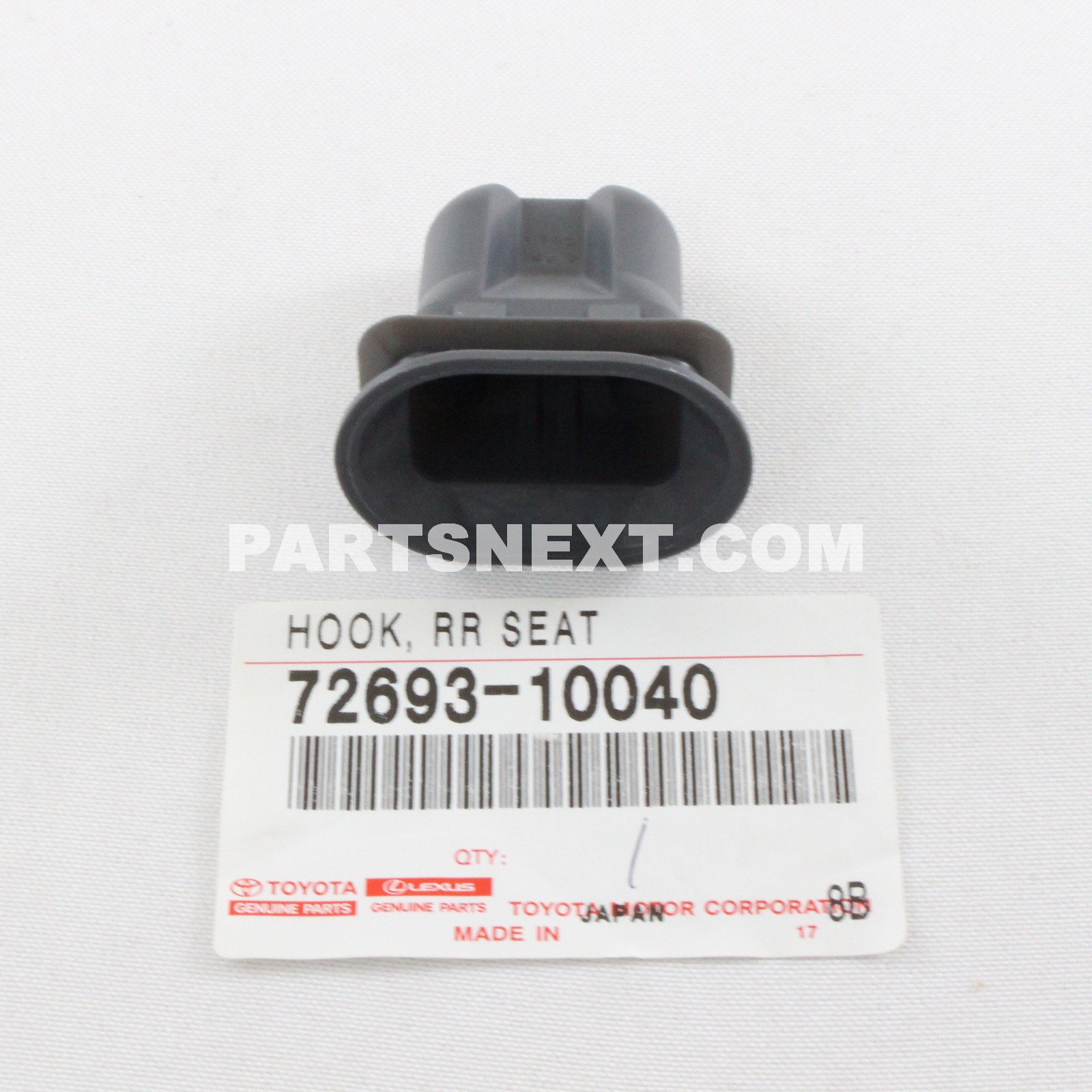 Toyota :: 72693-10040 HOOK, REAR SEAT CUSHION LOCK